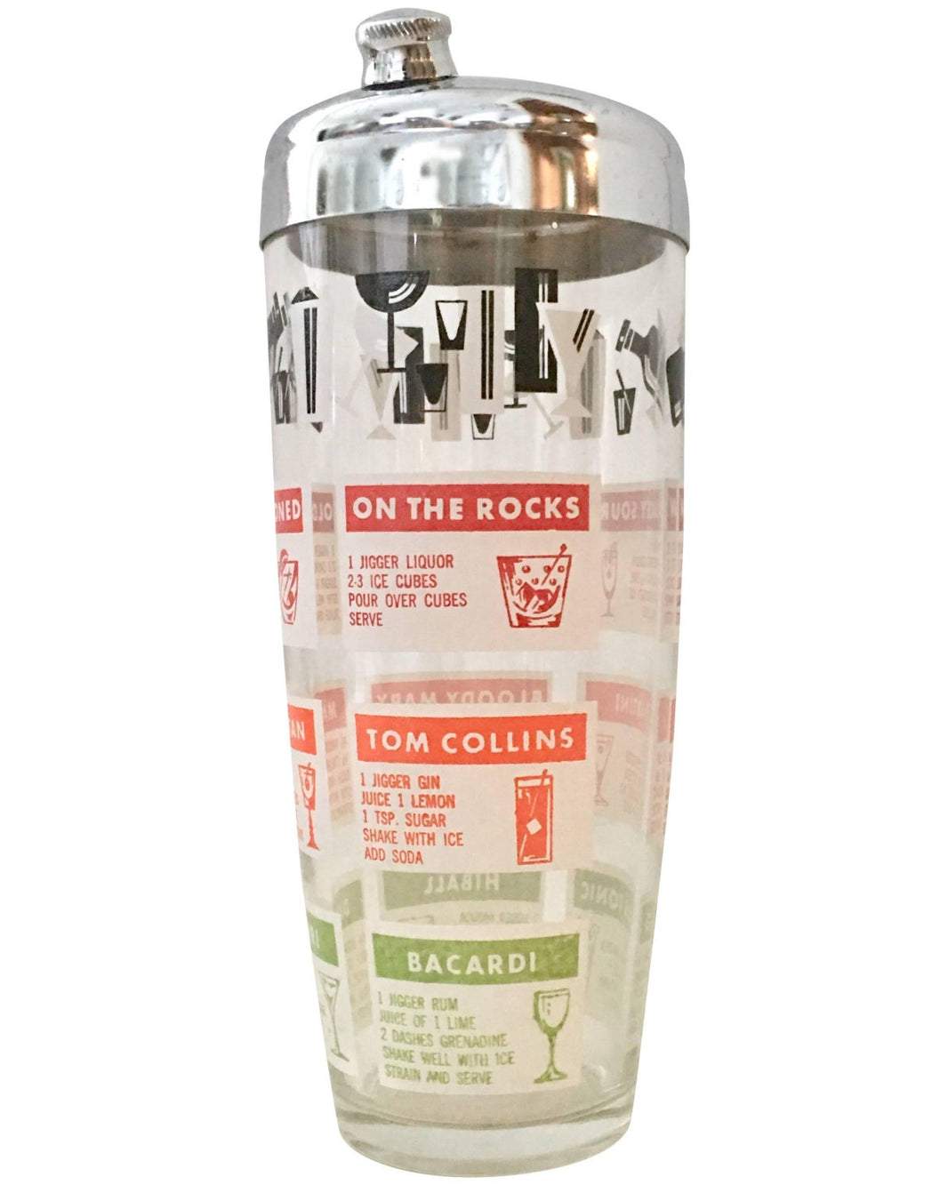 COCKTAIL SHAKER WITH RECIPES – Advanced Mixology