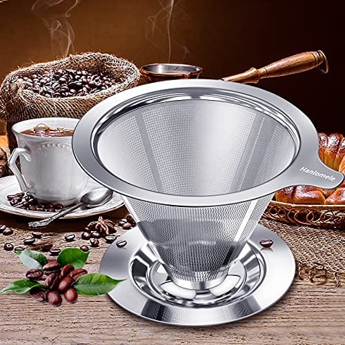 Reusable Coffee Filter Stainless Steel - Reusable Double Mesh Filter ...