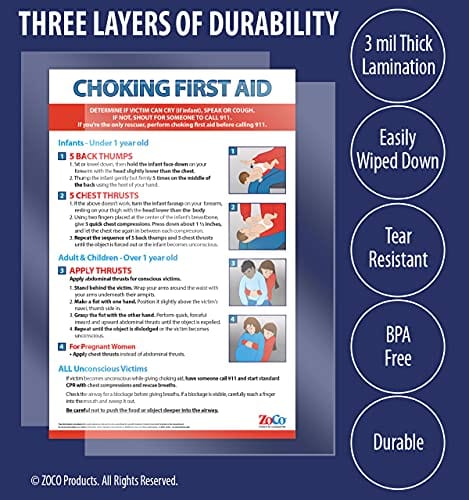 printable infant choking poster