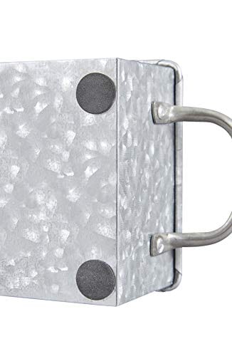 WH Walford Home Galvanized Metal Storage Tray – Rustic Farmhouse Decor ...